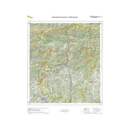 Mapa Relieve Bergueda 1/100.000